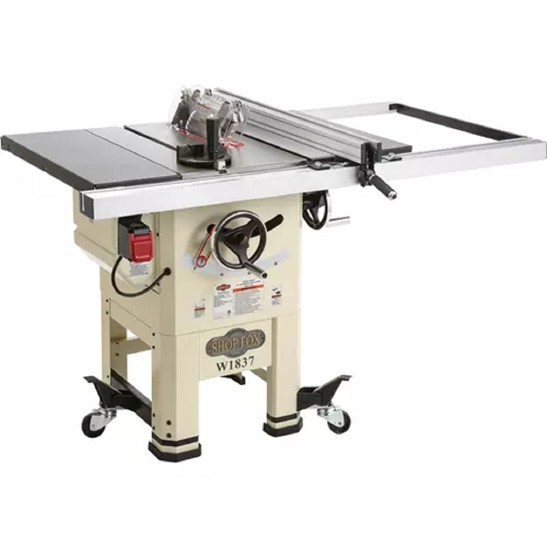 Shop Fox W1837 10" 2 HP Open Stand Hybrid Table Saw – PMC Machinery